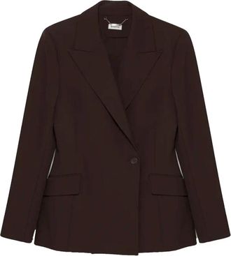SIMKHAI Femme, Vestes, Brun, Taille: 36 FR Blazer Double-Bouton