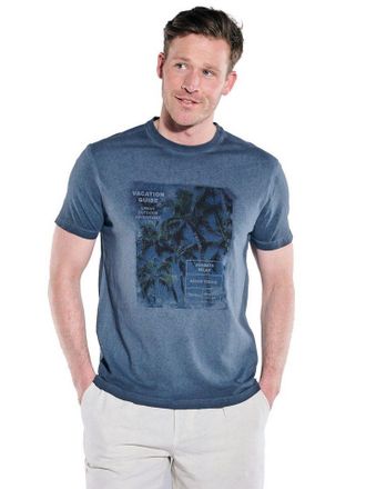 Engbers T-Shirt Herren T-Shirt uni, Saphirblau