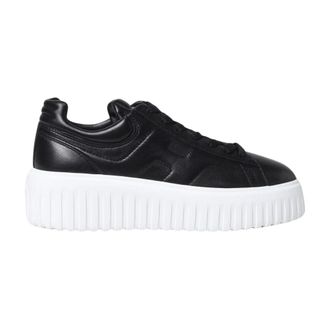 Hogan Platform Leather Sneakers - - Shoes - Damen - Schwarzk - 37 1/2 EU