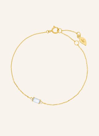 Leaf Armband Mondstein Aus 14 Karat Gelbgold gold