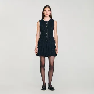 Sandro Cardigan perlé