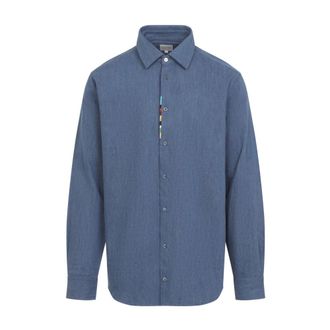 Paul Smith Homme, Chemises, Bleu, Taille: 2XL Chemise Coupe R&eacute;guli&egrave;re