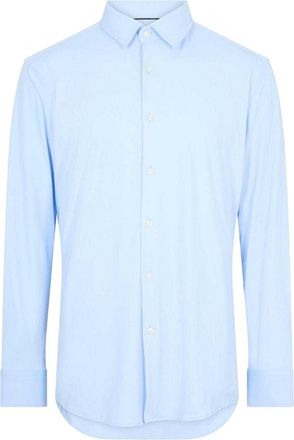 HUGO BOSS P-Hank S Hemd f&uuml;r Herren, Oxford-Stil, Lang&auml;rmlig (Pastellblau)