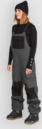 Volcom Creston 3D Stretch Bib Pants dark grey