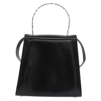 Ferragamo Pre-owned Leder Handtasche - - Pre-owned - Damen - Schwarzk - ONE SIZE