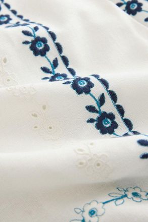 Next Tr&auml;gerkleid Sommer-Minikleid mit schmalen Tr&auml;gern und Umschlag (1-tlg)