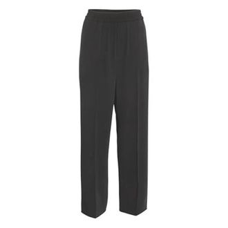 Inwear Schwarze Stoffhose mit elastischem Bund - - Trousers - Damen - Schwarzk - M
