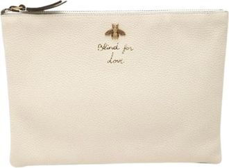 Gucci Sac pochette Pre-owned - Femme - Pre-owned - Blanc - Taille: ONE Size
