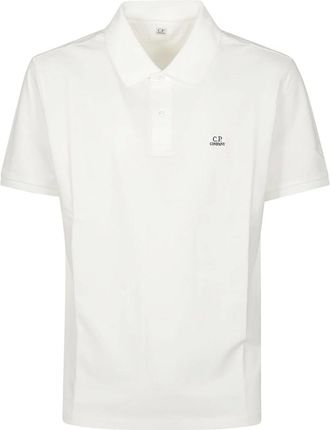 C.P. Company C.p. Company, Homme, Tops, Blanc, Taille: M Polo &agrave; Manches Courtes