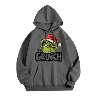 Generic Le Grinch Sweat A Capuche Femme Oversize Pilou De Vêtements Costume Pyjama Polaire Christmas Sweet Vetement Deguisement Noël Hiver Moche The Plaid Fem