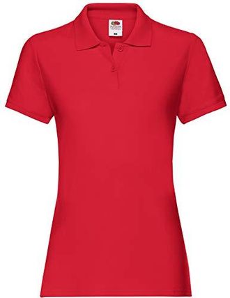 Fruit Of The Loom Polo &agrave; Manches Courtes pour Femme (XL) (Rouge)