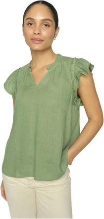 Mos Mosh MOS Mosh, Femme, Blouses et Chemises, Vert, Taille: 44 FR MMKana Flowish Orchid Shirt