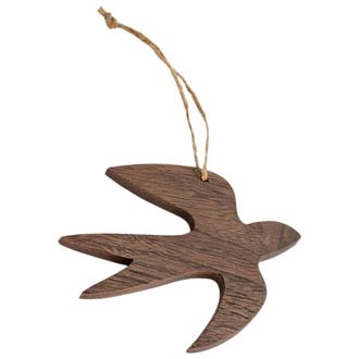 Valiclud Holz Schwalben Wanddekoration Gro&szlig;z&uuml;gige Rustikale Vogel Wandskulptur mit Seil Nat&uuml;rliche Vogelfigur f&uuml;r Innen und Au&szlig;enbereich Bauernhaus Dekor Zuf&auml;l