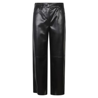 Max Mara Femme, Pantalons, Noir, Taille: 40 FR Pantalon en &eacute;co-cuir