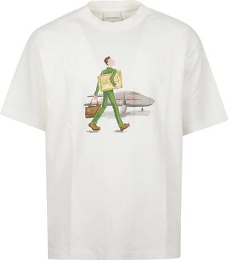 Dr&ocirc;le de Monsieur Homme, Tops, Blanc, Taille: L The Man in the Painting T-Shirt