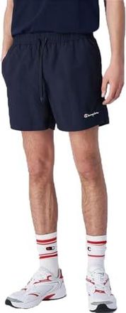 Champion Legacy Icons Beachshorts Crinkle Taslon Small Script Logo Costume pour Homme (Paquet de 1), Bleu Marine, XL