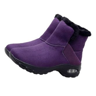 Frcolor Bottes de Neige DHiver pour Femmes Doubl&eacute;es en Peluche -Hautes Antid&eacute;rapantes Chaudes et Confortables Couleur Violet Taille 41 pour LHiver Activit&eacute;s e