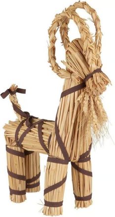 Ib Laursen Weihnachtsziege m/braunem Band und Bart My Nostalgic Christmas B: 8 H: 44 L: 29