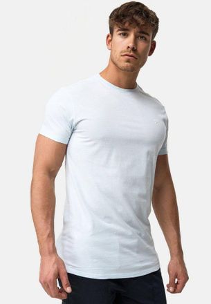 Indicode T-Shirt Herren Kloge Shirt Tee Herrenshirt mit dezentem Label-Detail auf der Brust