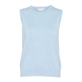 Kaffe Weicher Chambray Strickpullover - - Knitwear - Damen - Blau - XL