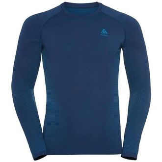Odlo Herren Unterhemd BL TOP Crew neck l/s PERFORMAN