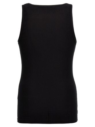 Versace Mens Black Cotton Sleeveles T-Shirt