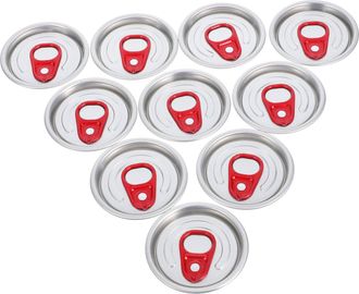 Cabilock 10st&uuml;cke Aluminium-dosendeckel Vollst&auml;ndig Zu &Ouml;ffnen Dosendeckel-abdeckungen F&uuml;r Getr&auml;nke Bier Softdrinks Auslaufsicher Nachhaltig