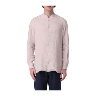 Eleventy Chemise classique en lin - Homme - Chemises - Rose - Taille: L