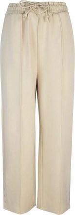 Patrizia Pepe Femme, Pantalons, Beige, Taille: 40 FR Pantalon D&eacute;coratif &agrave; Boutons-Pression