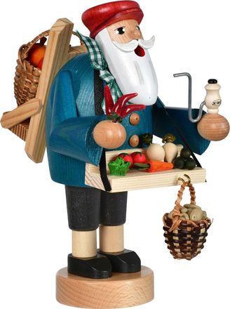 KWO Olbernhau R&auml;ucherm&auml;nnchen Obst- und Gem&uuml;seh&auml;ndler - 18 cm