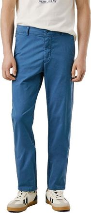 Pepe Jeans London Herren Slim Chino Twill Hose, Blau (Themse Blau), 40