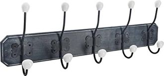 Atmosphera Atmosphera - Pat&egrave;re 5 Crochets 60x20 cm - Bois fonc&eacute;