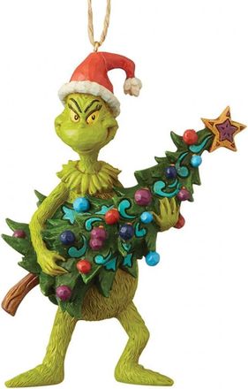 Enesco Grinch Dekofigur zum Aufhängen, Harz, Mehrfarbig, Einheitsgröße