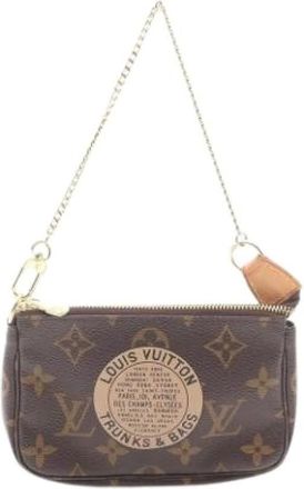 Louis Vuitton Mini Pochette Pre-owned - Femme - Pre-owned - Brun - Taille: ONE Size