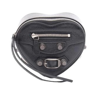 Balenciaga Pre-owned LE Cagole Heart Leder-Pouch - - Pre-owned - Damen - Schwarzk - ONE SIZE