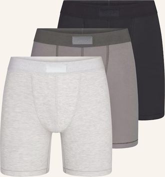 SKIMS Skims 3er-Pack Boxershorts Skims Cotton grau