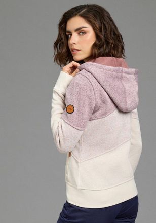 Kangaroos Strickfleecejacke Strick Fleece Jacke colorblocking &Uuml;bergangsjacke