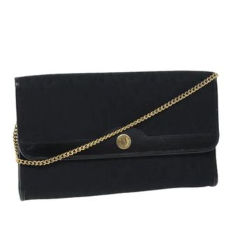 Dior Pre-owned Vintage Trotter Canvas Schultertasche - - Pre-owned - Damen - Schwarzk - ONE SIZE
