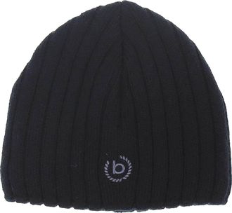 Bugatti Herren Mütze - Gerippte Strickmütze mit gesticktem Logo - One Size Denim