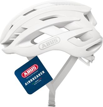 ABUS Rennradhelm AirBreaker - High-End Fahrradhelm f&uuml;r den professionellen Radsport - f&uuml;r Jugendliche und Erwachsene - Helm f&uuml;r Damen und Herren - Pure Whi