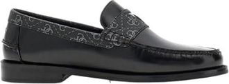 Guess Chaussures Homme Mocassin Cuir Rossio FMPROSFAL14, Logo noir, 40 EU