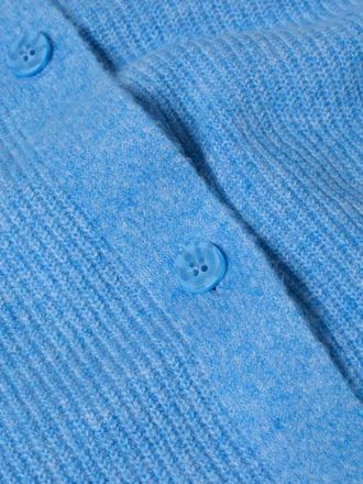 Cecil Strickjacke blau,Casual,Baumwolle,Unifarben,Rundhals,Lang,Regular Fit