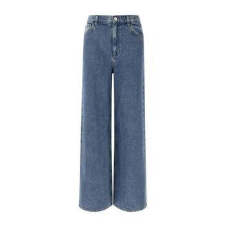Theory High-Waisted Wide-Leg Pant - - Jeans - Damen - Blau - W26