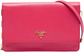 Prada Pre-owned Saffiano Umh&auml;ngetasche - - Pre-owned - Damen - Rosa - ONE SIZE