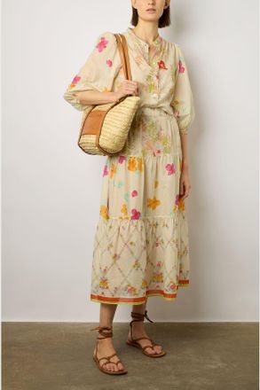 Gerard Darel Jupe longue &agrave; fleurs - BROOKE - Multicolore