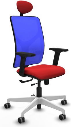 Piqueras y Crespo St&uuml;hle f&uuml;r Callcenter, mit 2D-Armen, h&ouml;henverstellbarer Lendenwirbelst&uuml;tze und festem Kopfteil, ausgestattet mit Syncro/Traslack und Schneideschaum, B