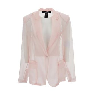 Federica Tosi Blazer Monopetto - - Jackets - Damen - Rosa - L