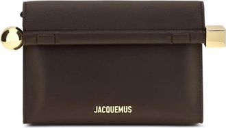 Jacquemus Le Sac Rond Carr&eacute; Clutch - - Bags - Damen - Braun - ONE SIZE