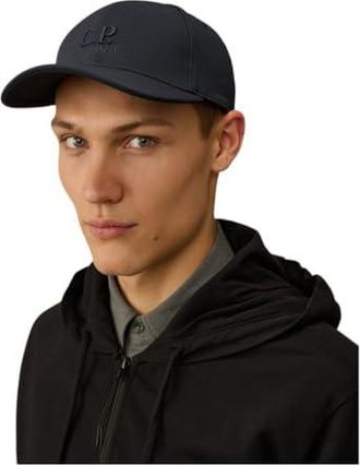 C.P. Company Chapeau avec visi&egrave;re. 17CMAC078A-ChapeauTesa-888Bleu, bleu, Taille Unique