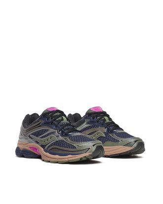 Saucony Unisex Sneakers Omni 9 Blue Low Top Polyurethane Trainers